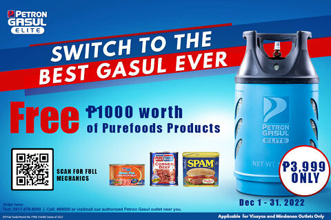 Gasul x Purefoods Promo (December 1–31, 2022) - Petron