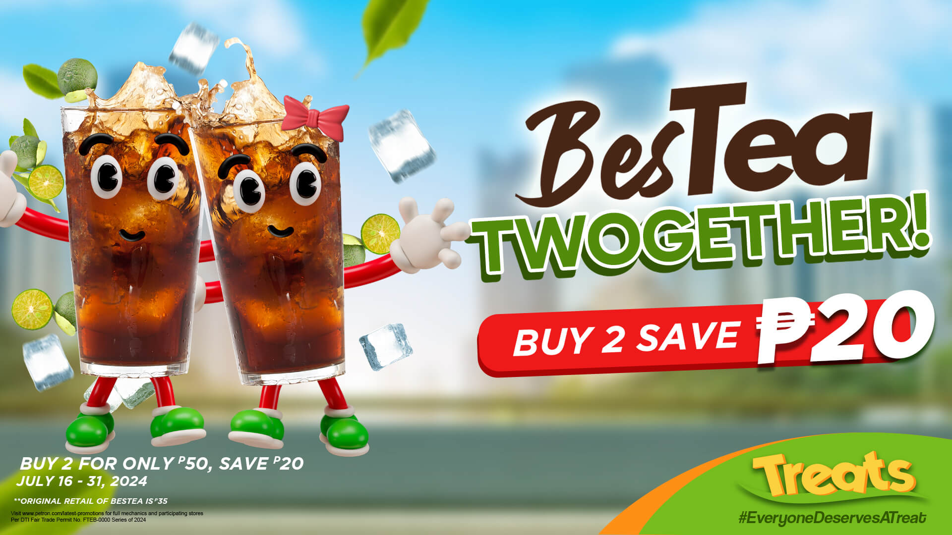Bestea Twogether, Buy 2 Save P20 (July 16-31, 2024) - Petron